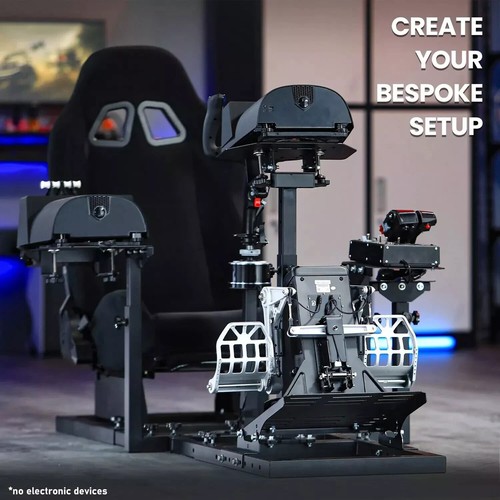 Dardoo Flight Simulator Cockpit with Black Seat Fit HOTAS Warthog T150 ...