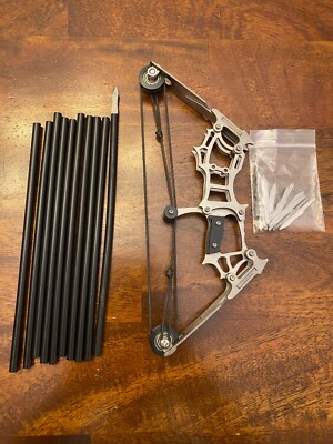 Handheld mini compound bow - 7" Bow + Arrows + tips - Shoots far! | eBay