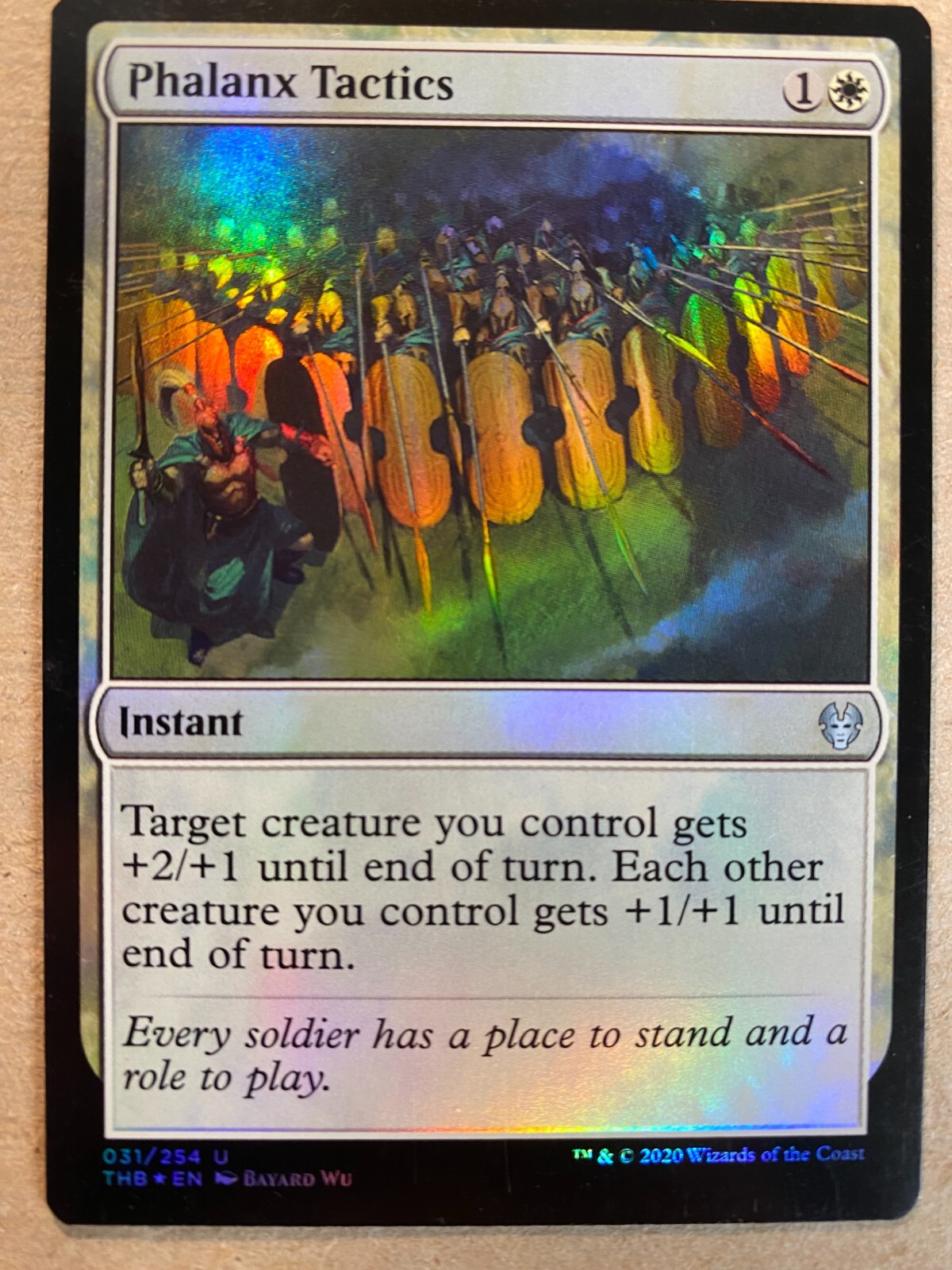 MTG 1x FOIL Phalanx Tactics Theros Beyond Death Magic the Gathering ...