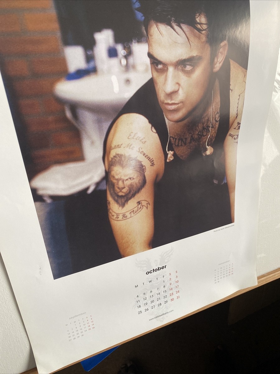 Robbie Williams Lion Tattoos Robbie Williams Monkey Face Tattooed
