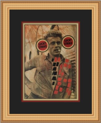 Ray Johnson James Dean Lucky Strike Custom Framed Print | eBay