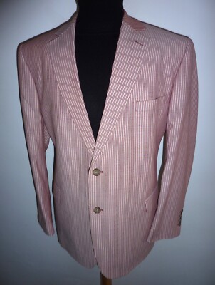 Brook Taverner Pink Stripe Boating Rowing Blazer 46 Regatta Jacket ...