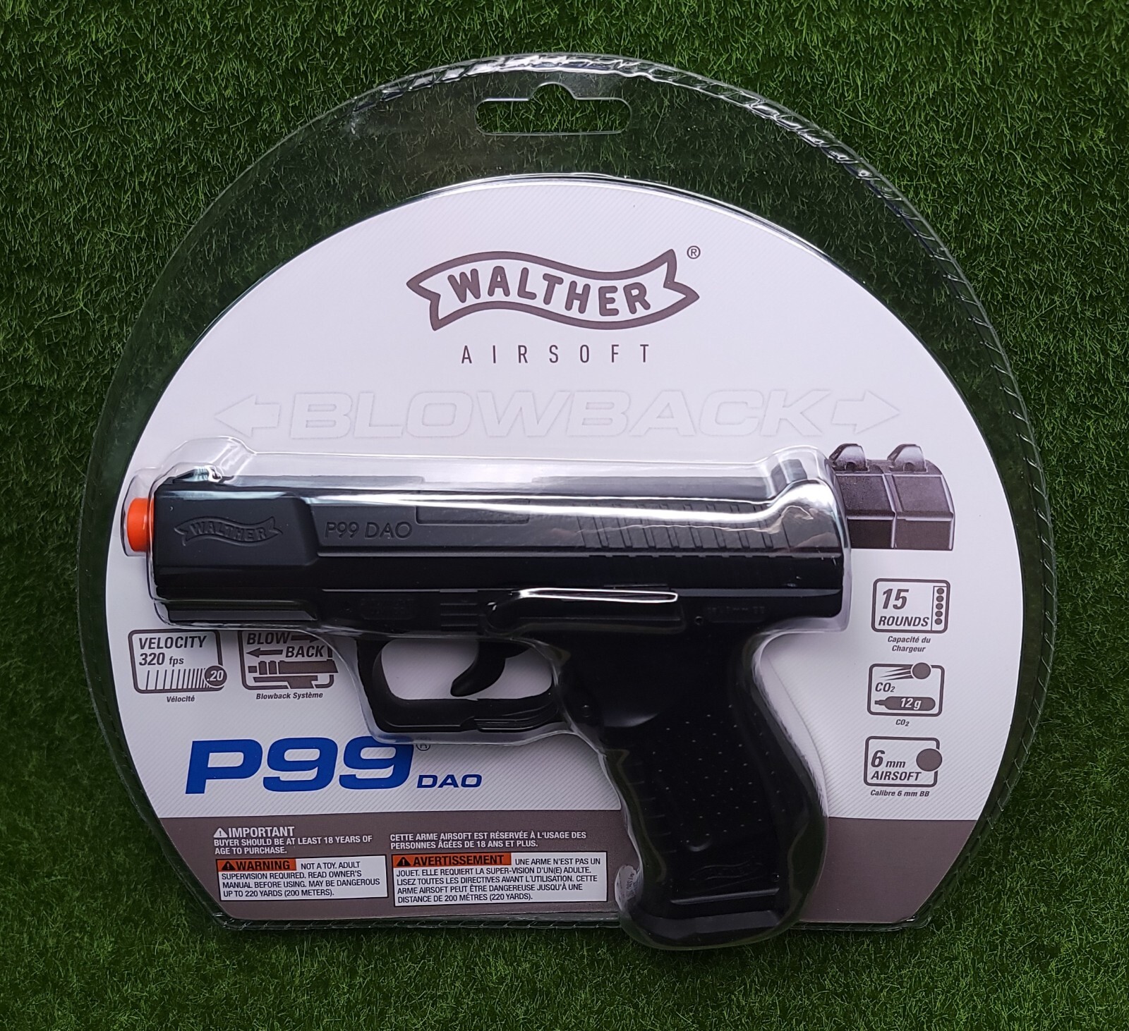 Umarex 2262020 Walther P99 6 mm CO2 Airsoft Pistol - Black for sale ...