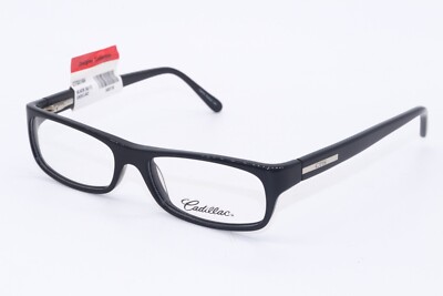 NEW CADILLAC CTS 5104 BLACK SILVER AUTHENTIC FRAMES EYEGLASSES 50-17 | eBay