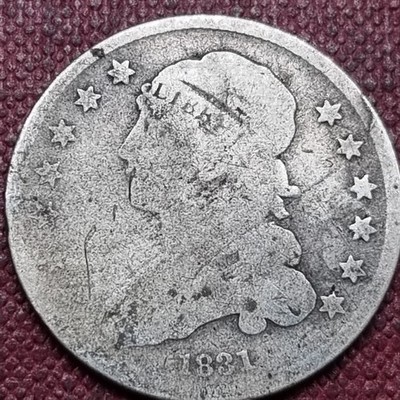 1831 Capped Bust Quarter 25c Circulated #96702 | eBay