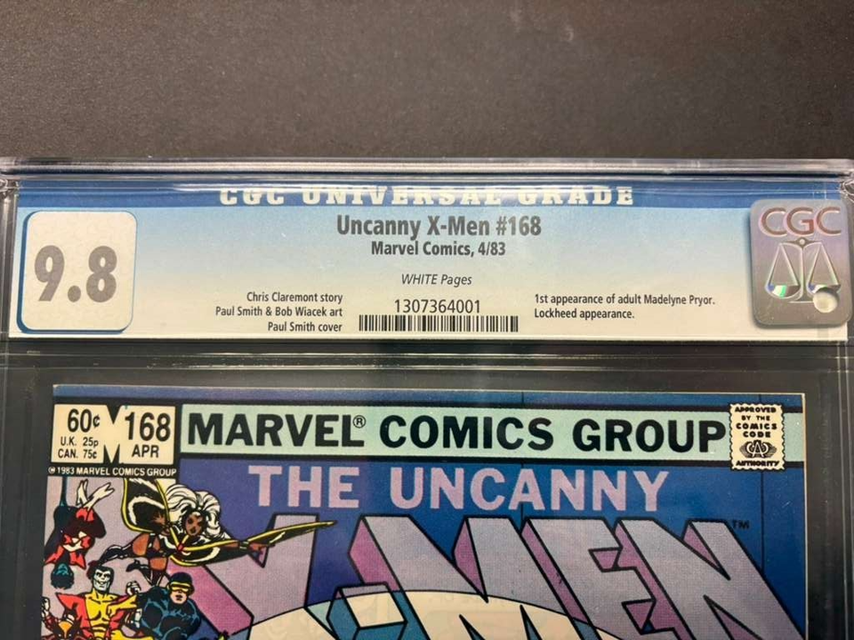 Uncanny X-Men #168 Marvel Comics 1983 1st Appearance Madelyne Pryor CGC ...