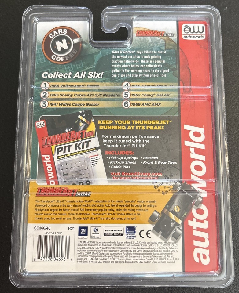 Auto World ThunderJet Cars N Coffee 1969 AMC AMX Slot Car Aurora AFX ...