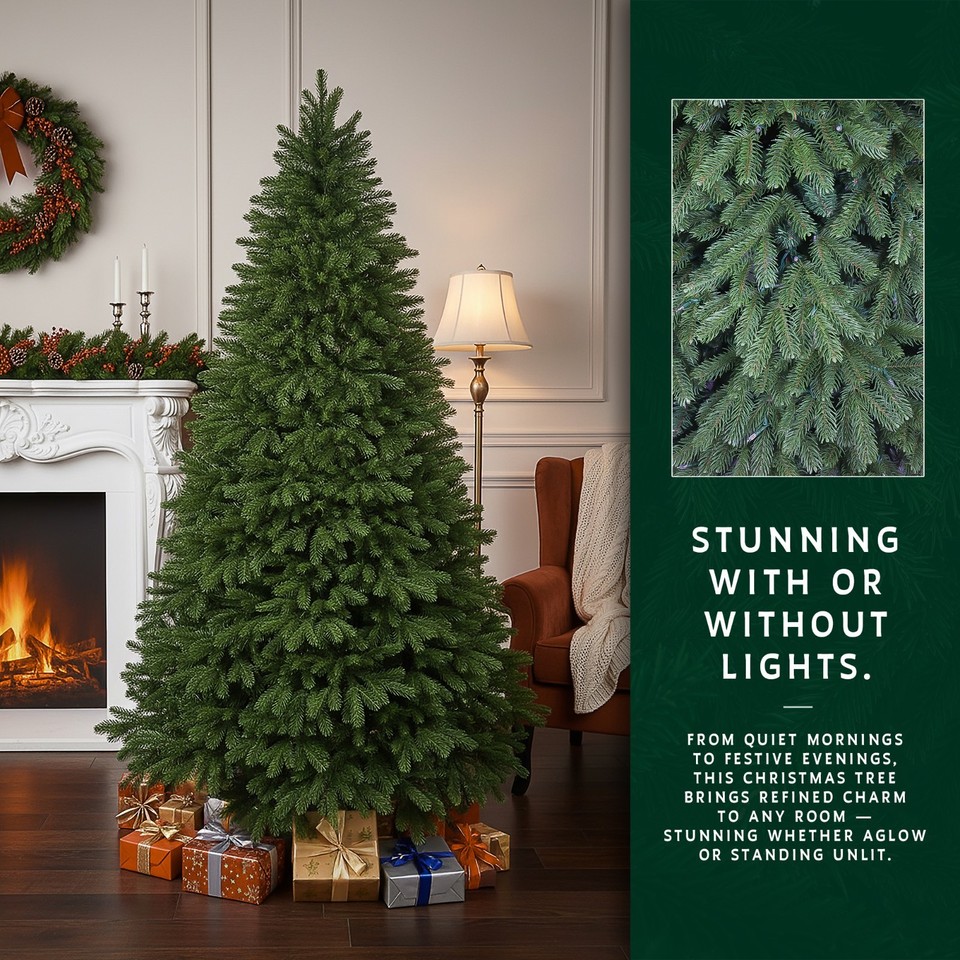 Balsam Hill Balsam Fir Artificial Christmas Tree PE/PVC (6ft Prelit ...