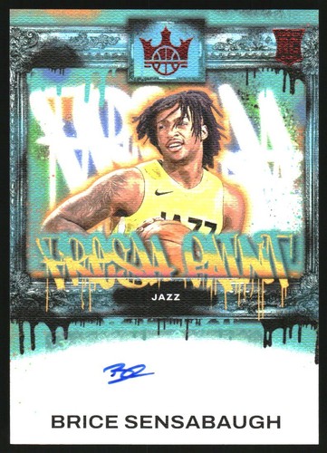 2023-24 Court Kings Fresh Paint Autographs Ruby #8 Brice Sensabaugh ...