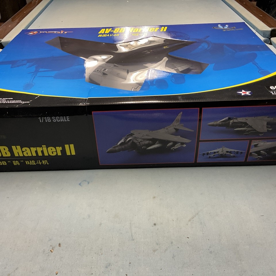 Merit US AV-8B Harrier II Fighter Model Plane 60032 Red Tail Variant ...