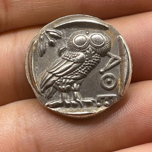 Athens Greece 440BC Ancient Bronze Greek AR Tetradrachm coin Athena owl ...