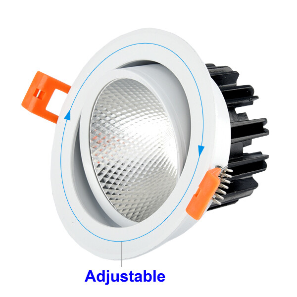Dimmable/N LED Recessed Ceiling Lamp Adjustable Picture Focus Lights ...