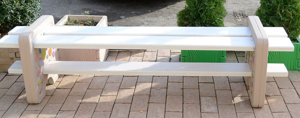 Concrete mold Bench leg for concrete cement ABC plasticmold sold 1 ...