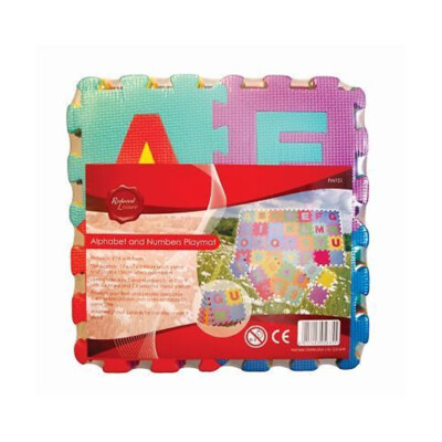 KIDS CHILDREN'S INTERLOCKING MULTI COLOUR ALPHABET & NUMBERS PLAY MAT ...