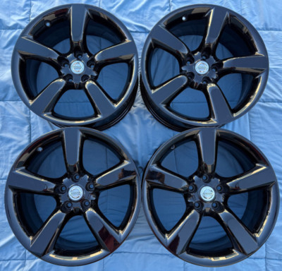 (4) 18" NISSAN 350Z 370Z FACTORY OEM GLOSS BLACK WHEEL RIMS 62455 62456 ...