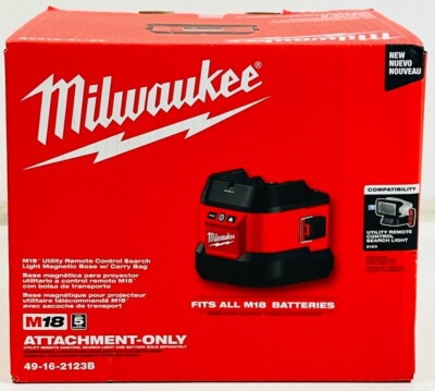 Milwaukee 49-16-2123B M18 Utility Remote Control Search Light Portable ...