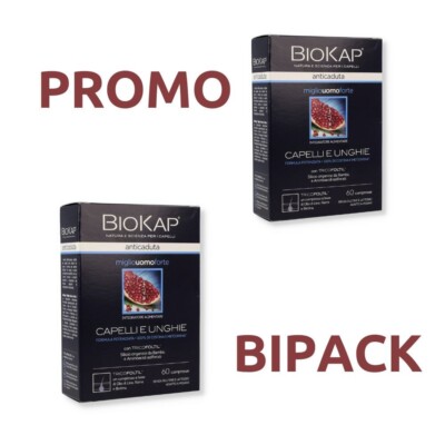 BioKap Miglio Uomo Forte Anticaduta con Tricofoltil - PROMO BIPACK 60+60 CPR | eBay