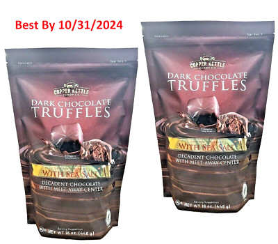 2-PACK Original Copper Kettle Candy Co. Dark Chocolate Truffles 16 Oz ...