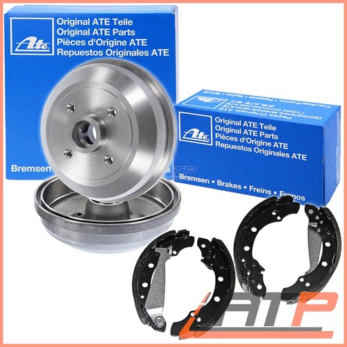 REAR BRAKE KIT FOR OPEL VAUXHALL GENUINE ATE DRUMS + SHOES 31906563 ...