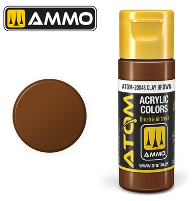 Atom: Clay Brown Acrylic Paint 20ml Bottle | eBay