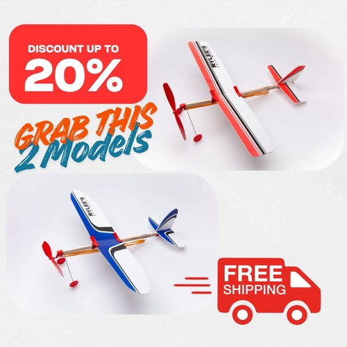 DIY Christmas Gift | Rubber Band Powered Flying Plane Kit – Rylee’s ...