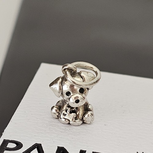 Pandora Labrador Puppy Dog Sterling Silver Bone Dangle Charm 798009 ...
