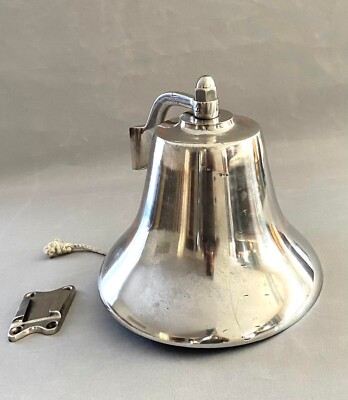 Vintage Signed 12" PERKO Fog Ship Chrome Bronze Bell | eBay