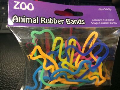Animal Rubber Bands (Zoo) 12 count | eBay