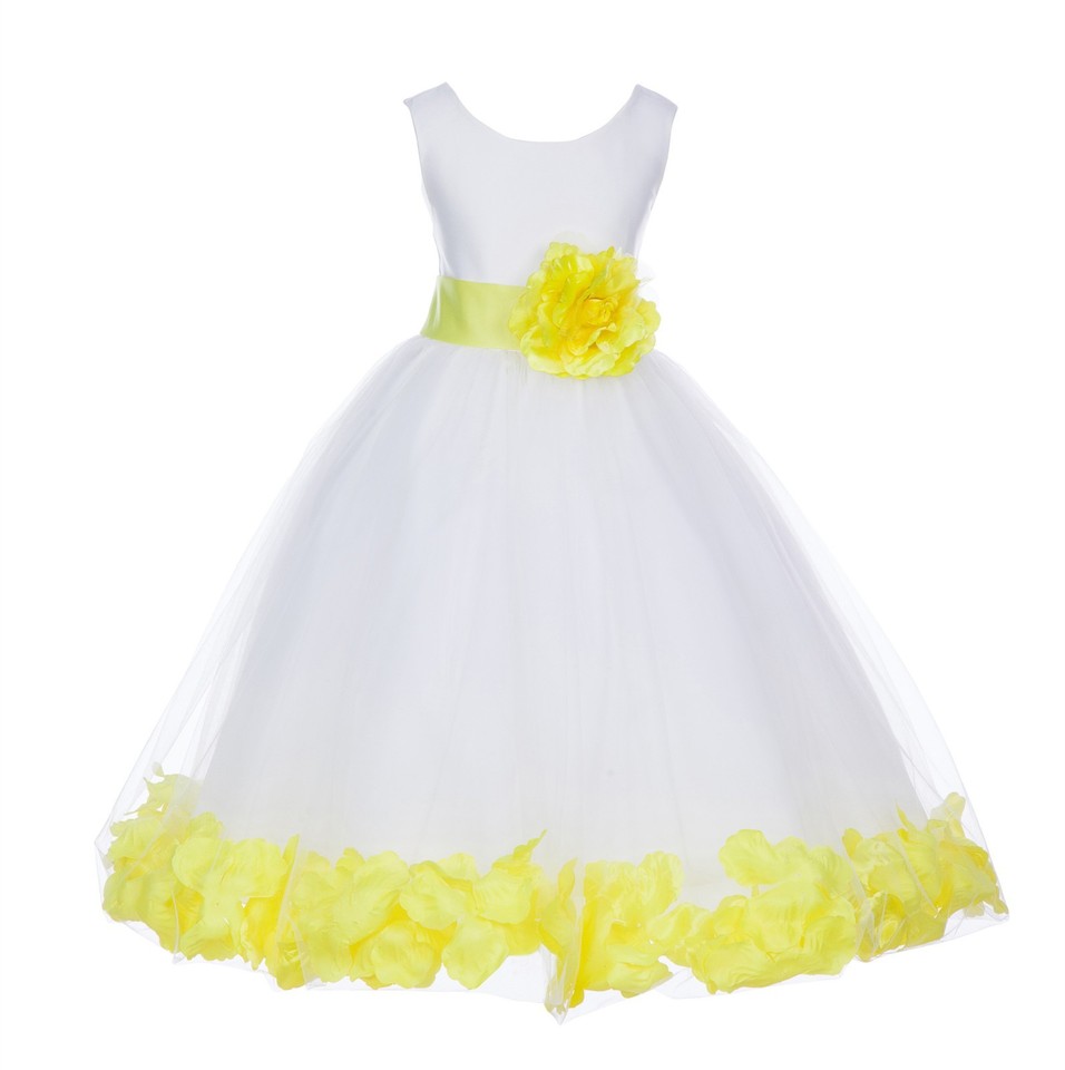 Wedding Flower Girl Dress Birthday Girl Dresses Gradation Pageant Rose ...