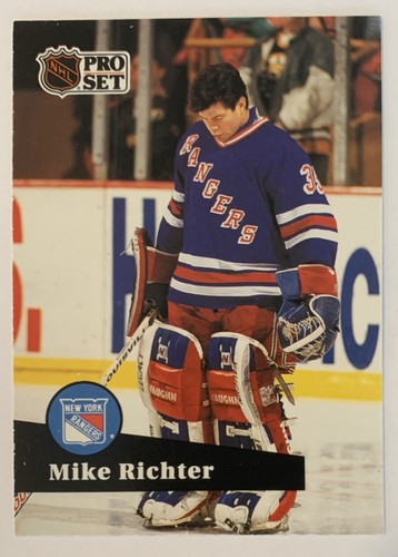 1991 Pro Set Hockey #161 Mike Richter - New York Rangers | eBay