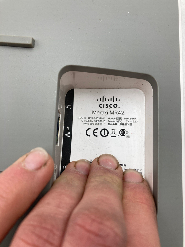 LOT OF 6 Cisco Meraki MR42 Cloud Managed Access Point MR42-HW- WORKING ...