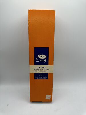 Vintage DAVOL "THROAT BAG" #424 throat and spine ice bag - Made in USA ...