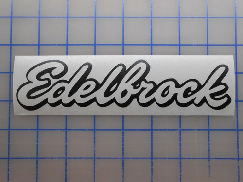 Edelbrock Sticker 3" 5" 7.5" 11" Intake Carb Performer Jets LS Heads ...