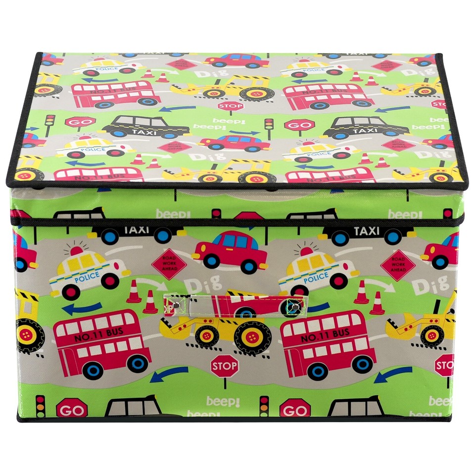 Large Collapsible Storage Box Folding Jumbo Storage Chest Kids Room Toy ...