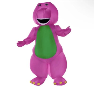 Barney Dinosaur Inflatable Costume Adult One Size Brand New | eBay