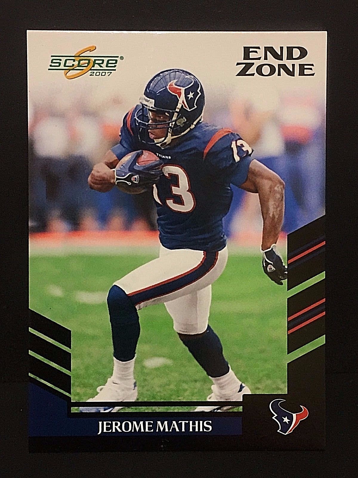 JEROME MATHIS 2007 Score Football END ZONE Parallel Card #215 RARE #d 6 ...