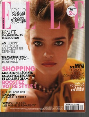 Elle French Fashion Magazine 11 Septembre 2009 Natalia Vodianova ...