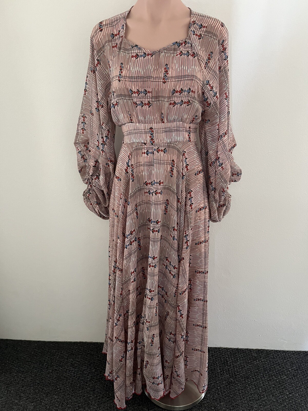 Rare Vintage 70s Designer Merivale Maxi Dress.S - Gem