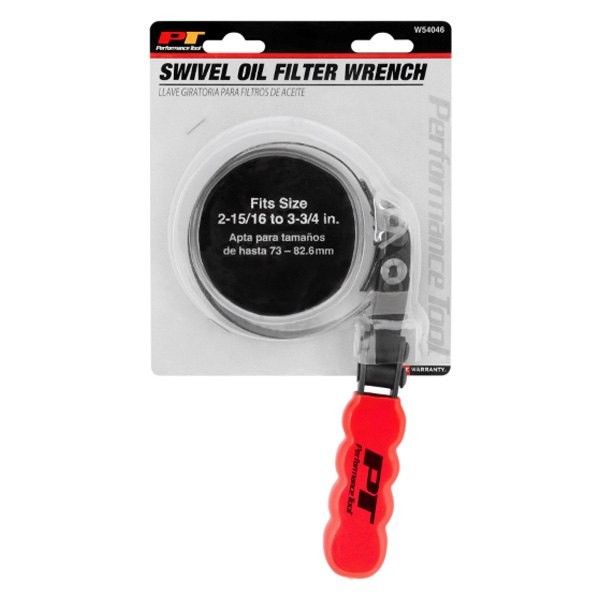Performance Tool 2-15/16" to 3-3/4" Swivel Band Style Oil Filter Wrench ...