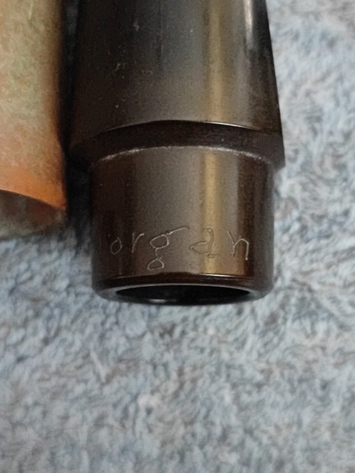 VINTAGE BILGER - MORGAN 6M HAND FACED HARD RUBBER ALTO SAXOPHONE ...