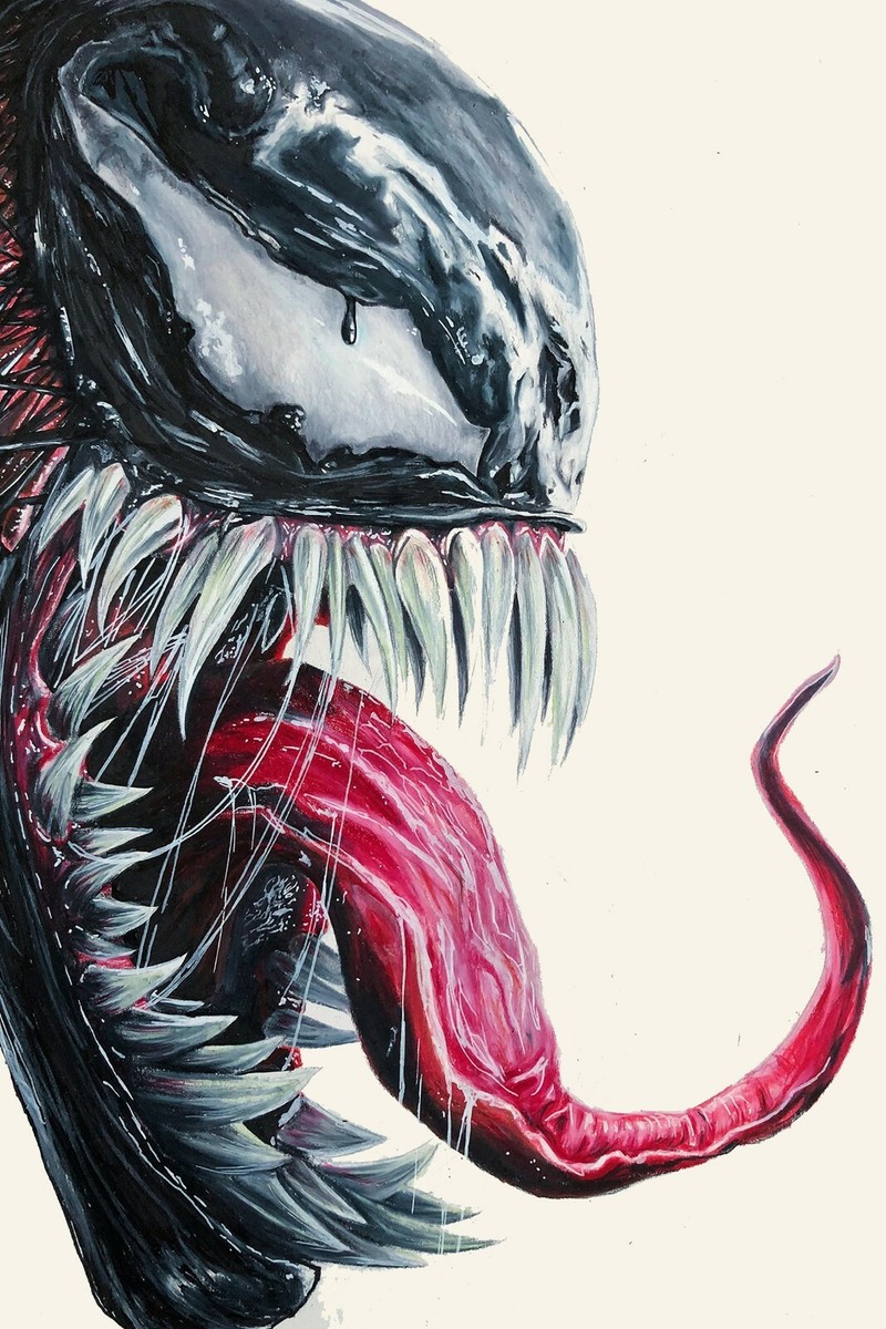 Venom Head Drawings