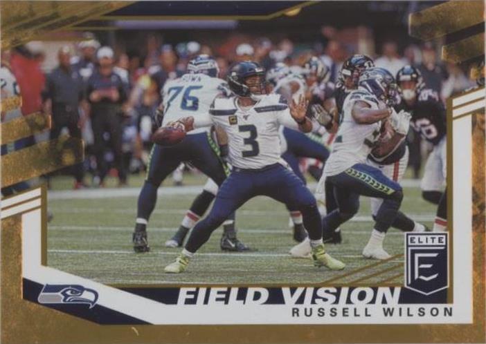 2020 Panini Donruss Elite - Field Vision Russell Wilson #1 Orange /25 ...