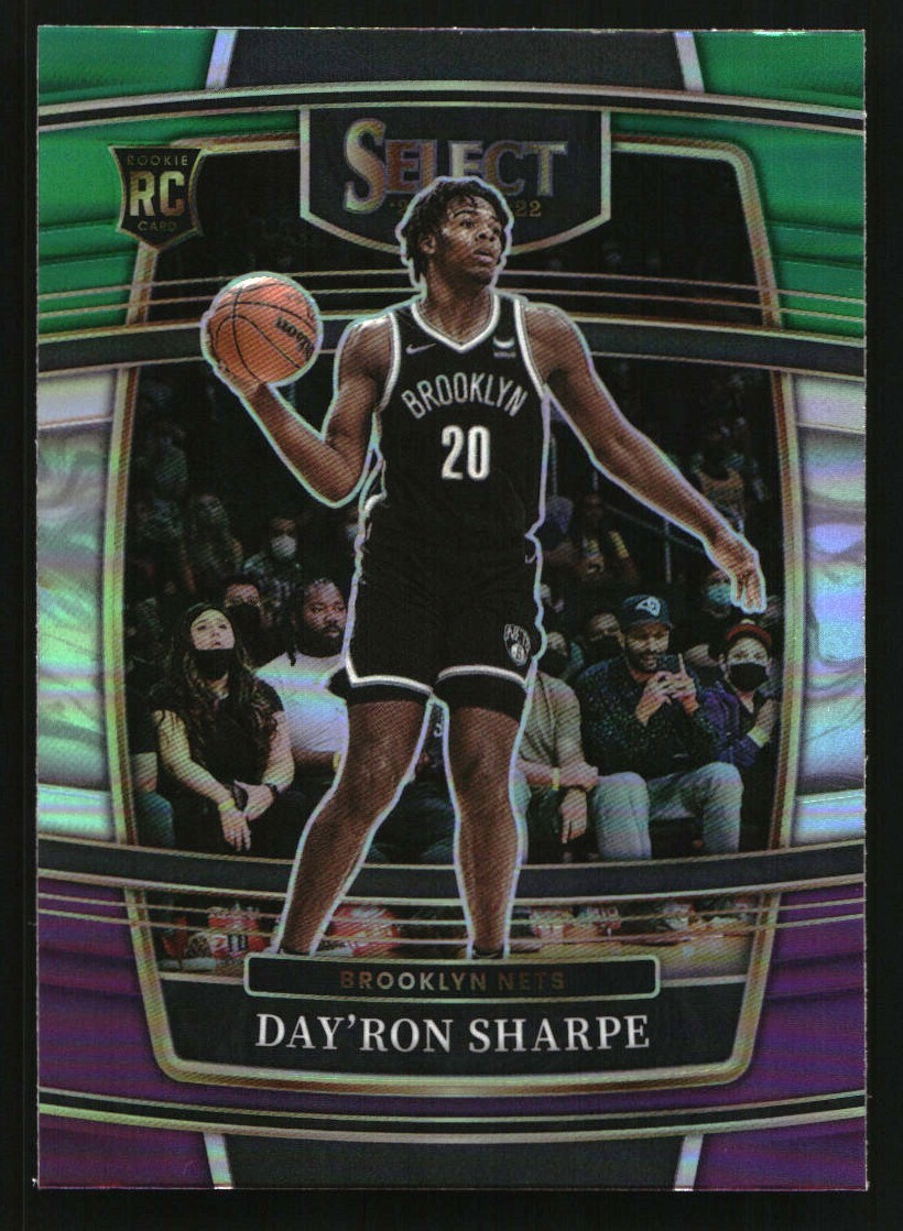 2021-22 panini select Day'ron Sharpe green white purple RC #33 | eBay