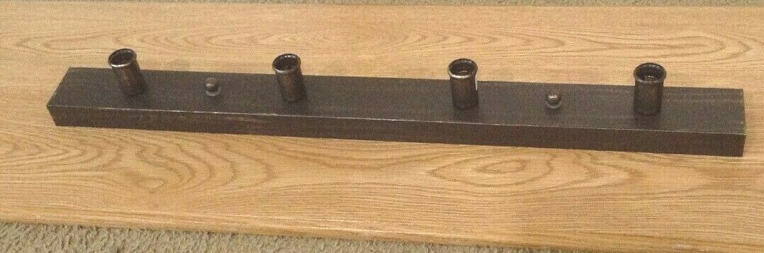 LUMINAIRE RV VANITY 4-BULB LIGHT FIXTURE 24"x2-1/4"x2-3/4" BROWN/GOLD ...