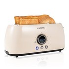Toaster 4 Slice Retro Long Slot Toasters With Countdown Timerstainless ...