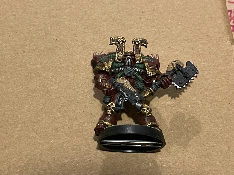 11 khorne beserkers 80s Rogue Trader Chain Axes 40k chaos space marines ...