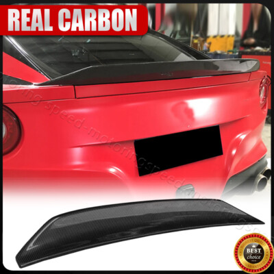 REAL CARBON Rear Trunk Spoiler Wing Boot Lip For Ferrari F12 Berlinetta ...