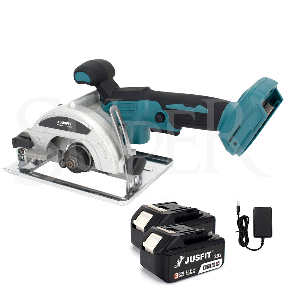 JUSFIT 125mm Cordless Circular Saw 5.5" Brushless Cutter For Makita 18V ...