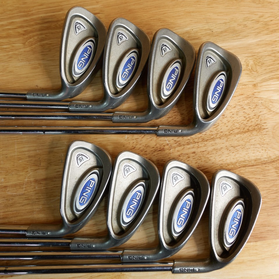 Ping i5 Iron Set 3,4,5,6,7,8,9, Wedge White Dot Steel Mens Right Handed ...