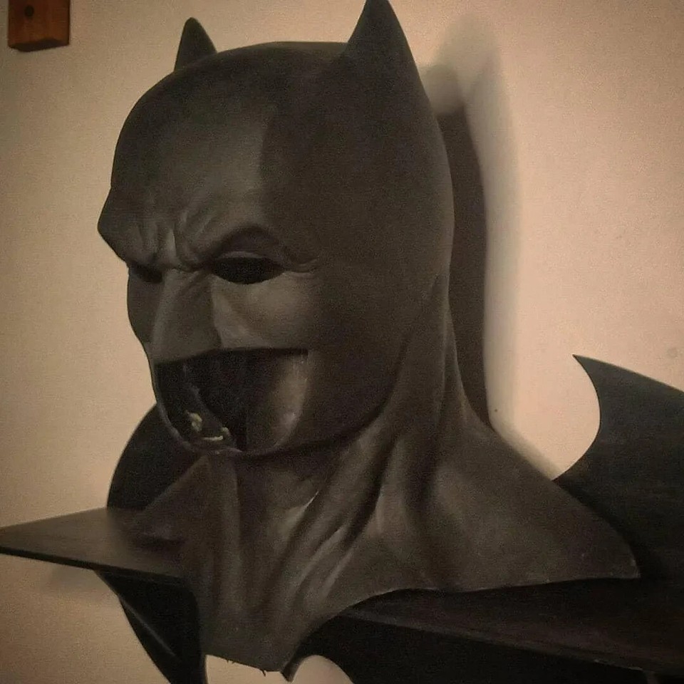 Batfleck Batman v Superman Mask Latex Cowl Cosplay Costume Prop Adult ...